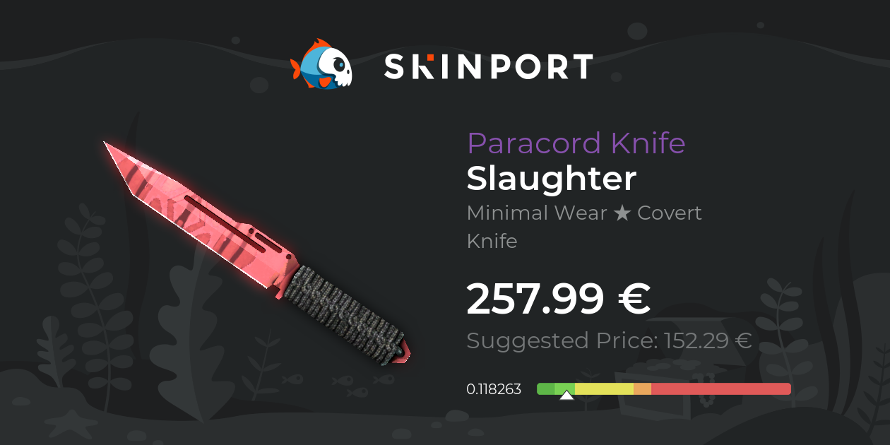 Paracord Knife | Slaughter (Minimal Wear) - Counter-Strike 2 - Skinport
