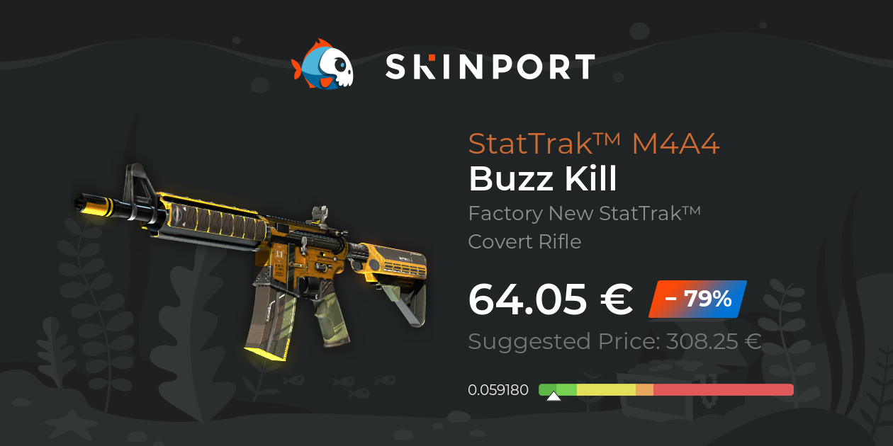 StatTrak™ M4A4 | Buzz Kill (Factory New) - Counter-Strike 2 - Skinport