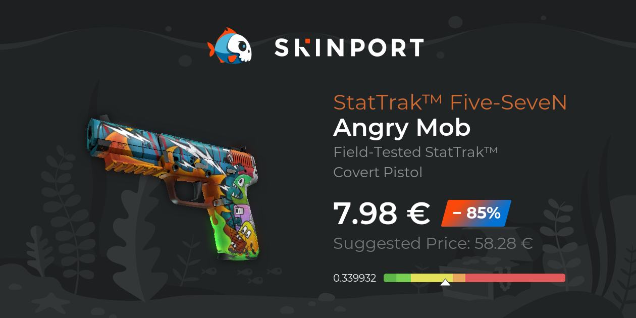 StatTrak™ Five-SeveN | Angry Mob (Field-Tested) - CS2 - Skinport