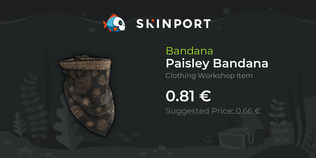 Paisley Bandana - Rust - Skinport