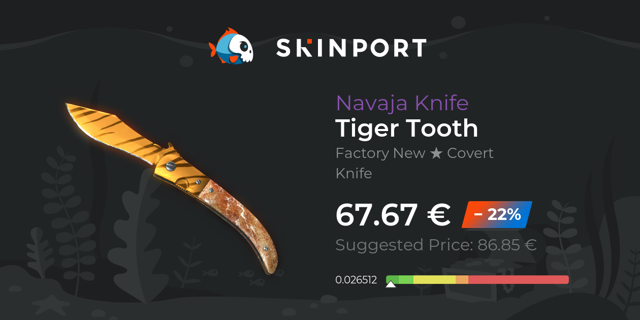 Navaja Knife | Tiger Tooth (Factory New) - Counter-Strike 2 - Skinport