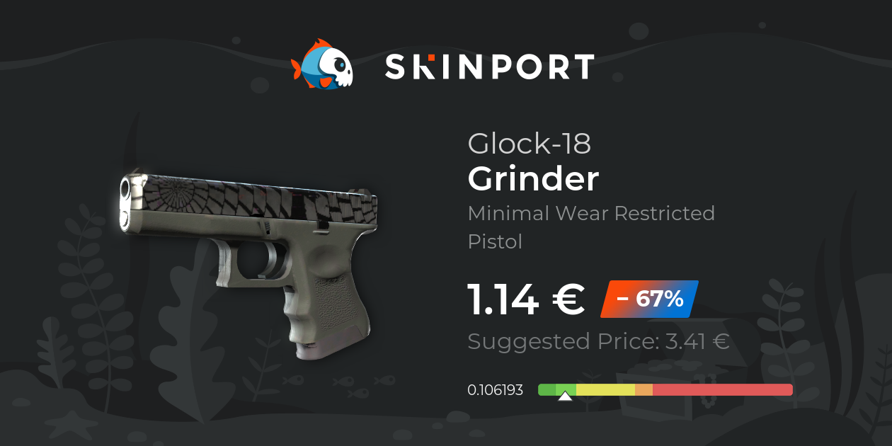 Glock-18 | Grinder (Minimal Wear) - Counter-Strike 2 - Skinport