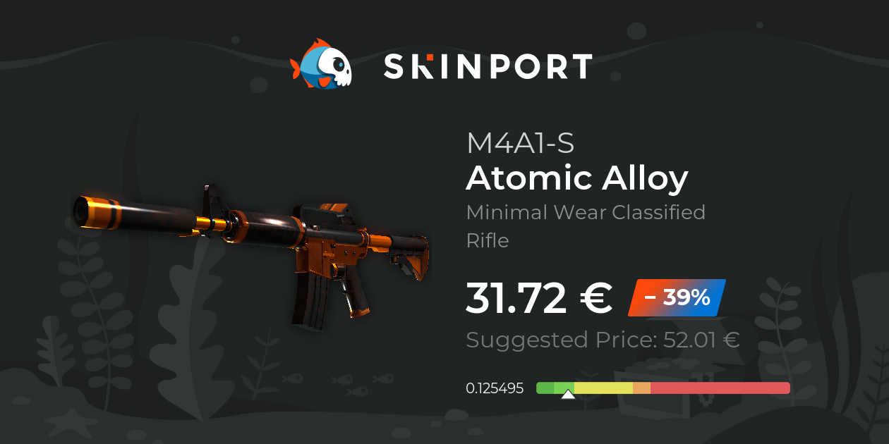 M4A1-S | Atomic Alloy (Minimal Wear) - CS2 - Skinport