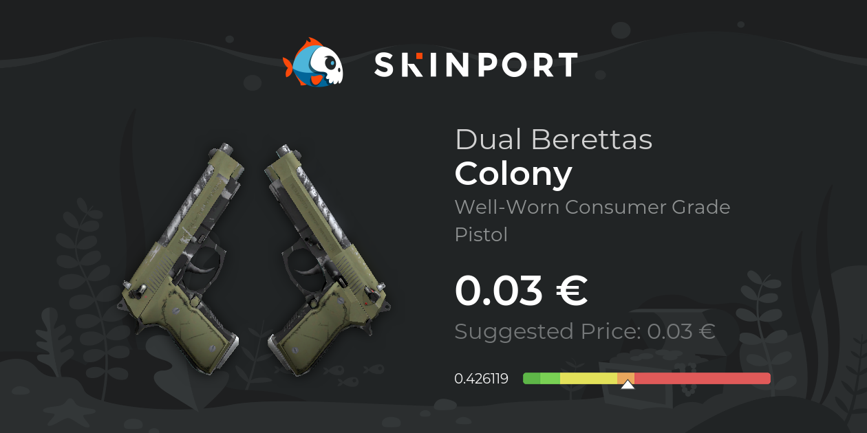 Dwie beretty | Kolonia (mocne zużycie) - CS:GO - Skinport