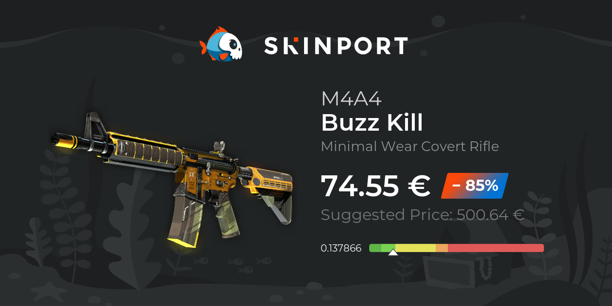 M4A4 | Buzz Kill (Minimal Wear) - Counter-Strike 2 - Skinport