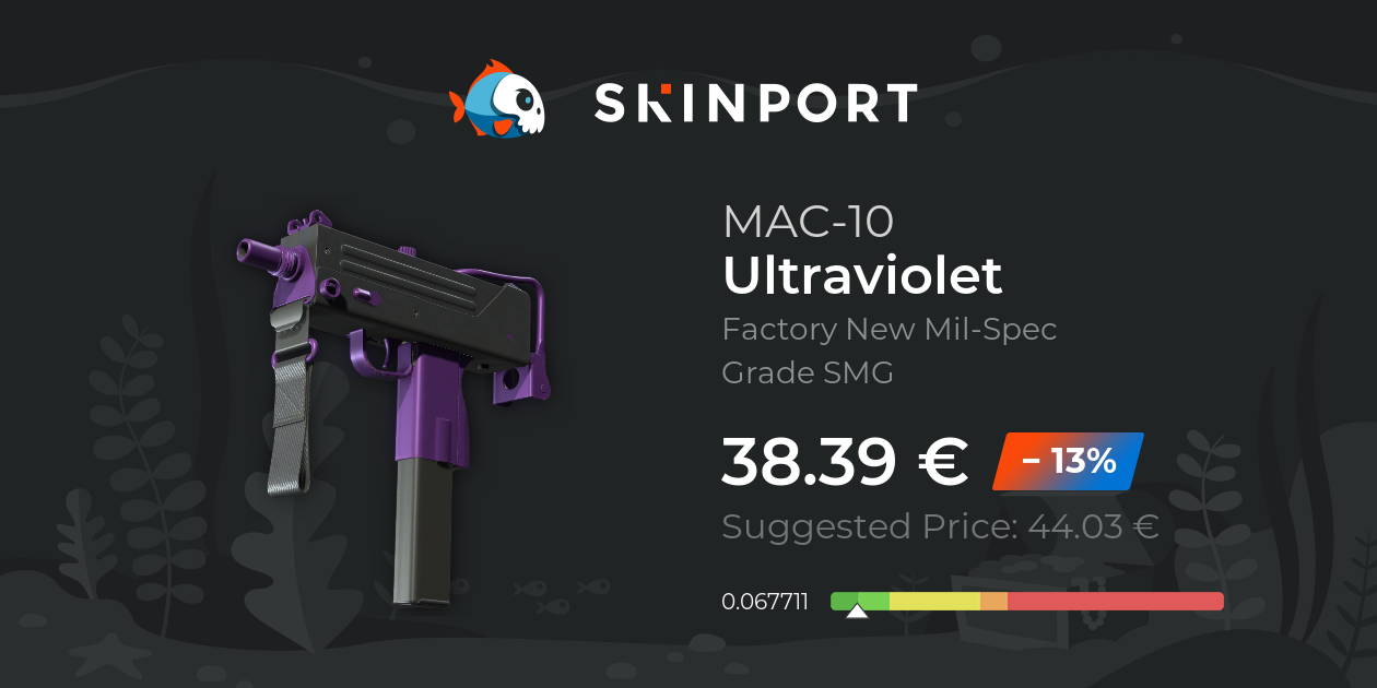 MAC-10 | Ultraviolet (Factory New) - Counter-Strike 2 - Skinport