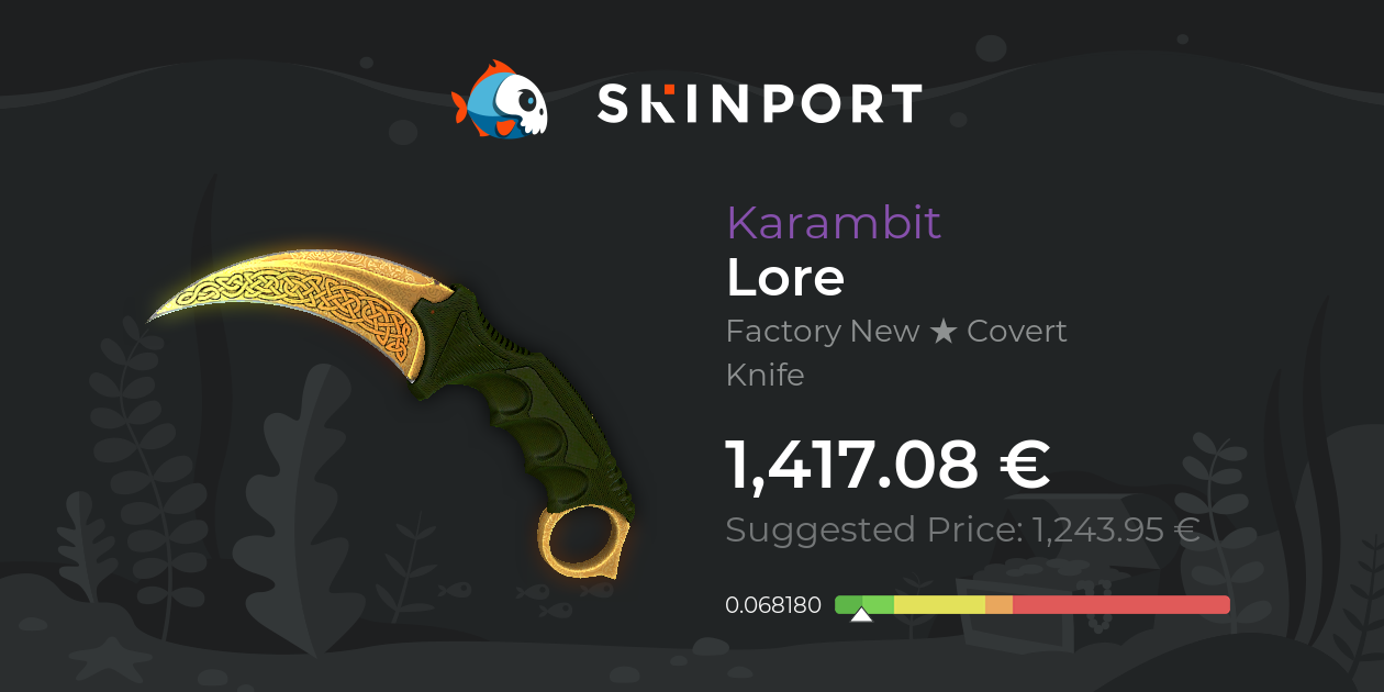 Karambit | Lore (Factory New) - Counter-Strike 2 - Skinport