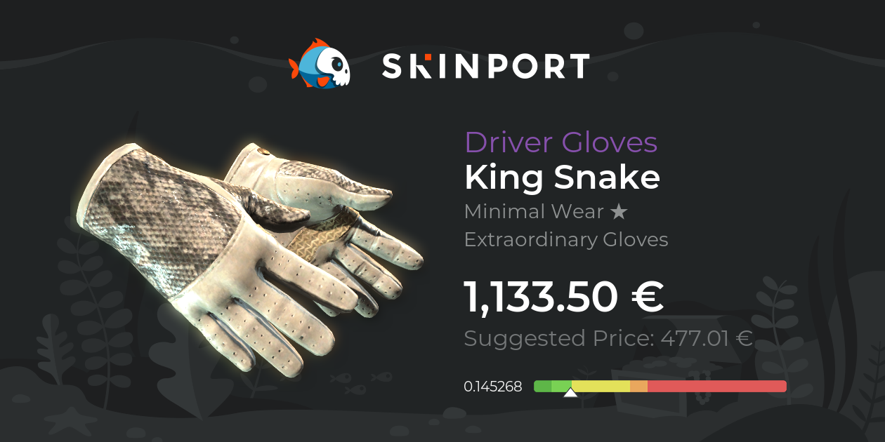 Driver Gloves | King Snake (Minimal Wear) - Counter-Strike 2 - Skinport
