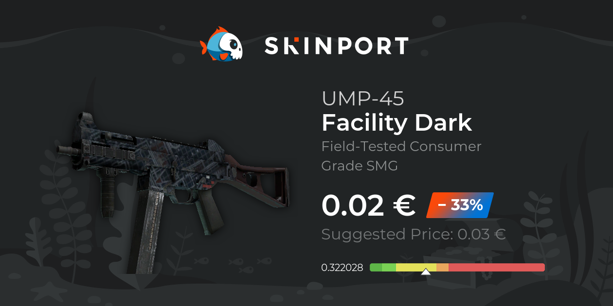 UMP-45 | Facility Dark (Field-Tested) - Counter-Strike 2 - Skinport