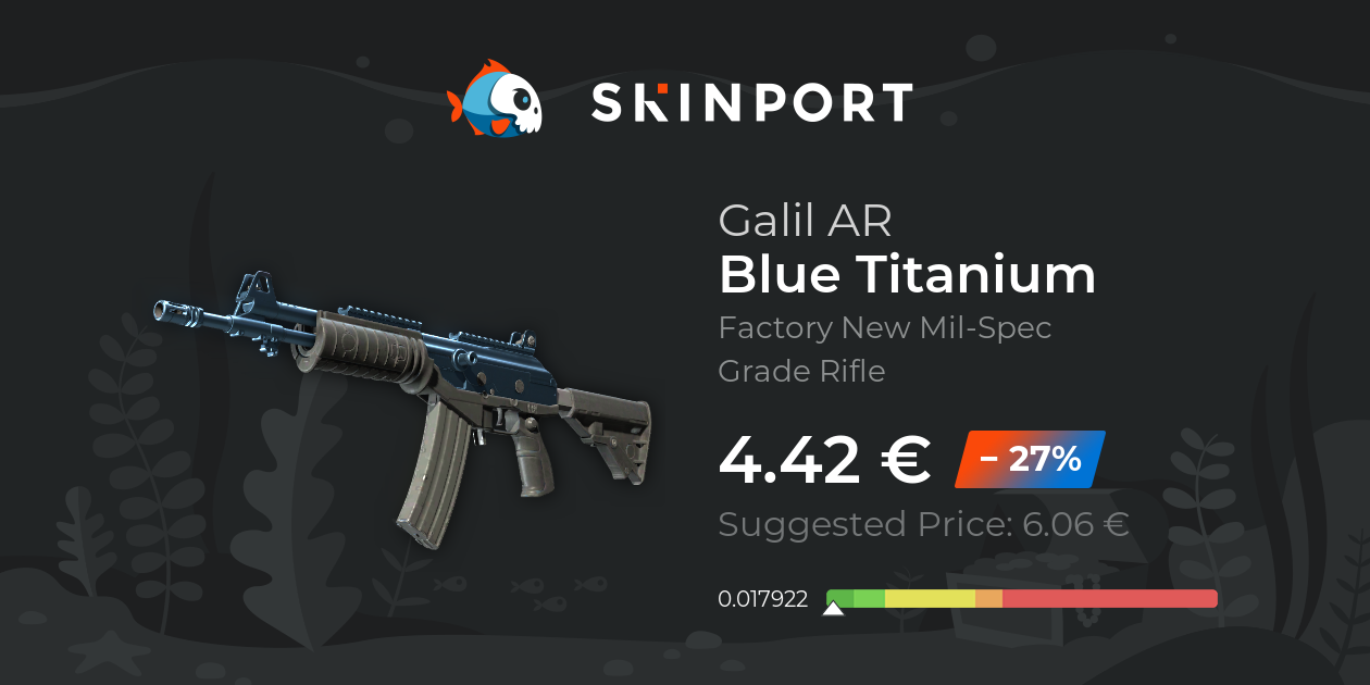 Galil AR | Blue Titanium (Factory New) - Counter-Strike 2 - Skinport