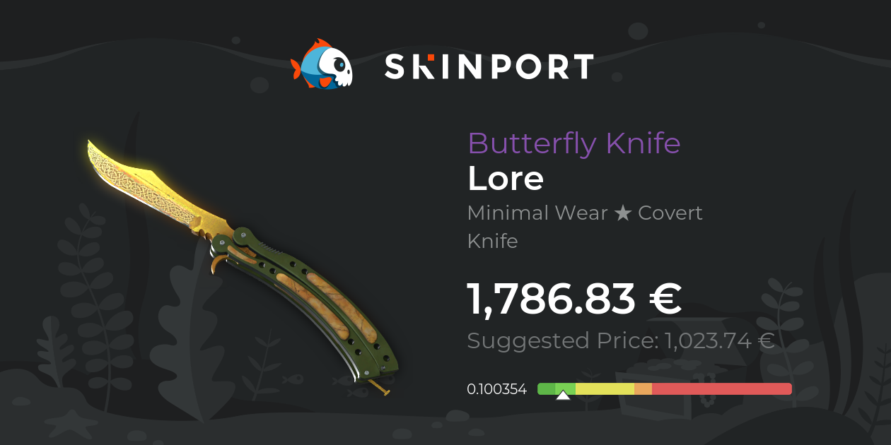 Butterfly Knife | Lore (Minimal Wear) - Counter-Strike 2 - Skinport
