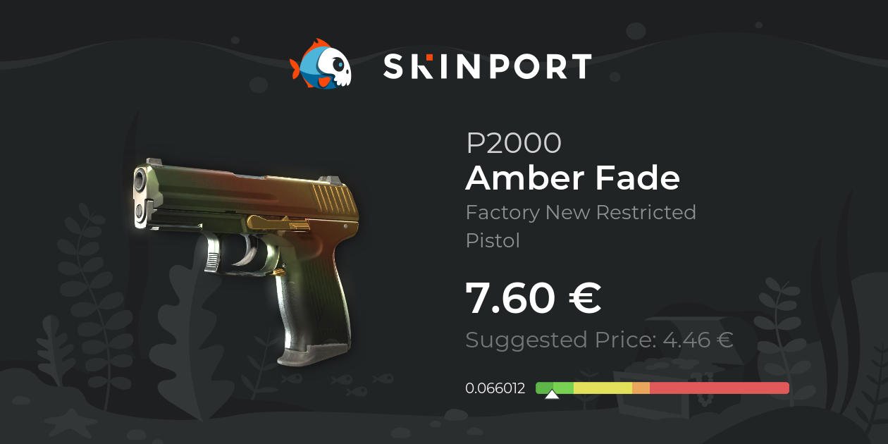 P2000 | Amber Fade (Factory New) - Counter-Strike 2 - Skinport