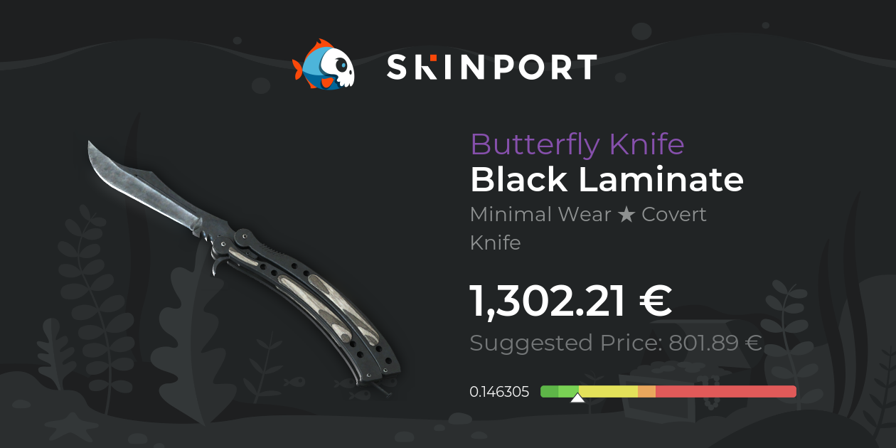 Butterflykniv | Black Laminate (Minimalt slitage) - Counter-Strike 2 ...
