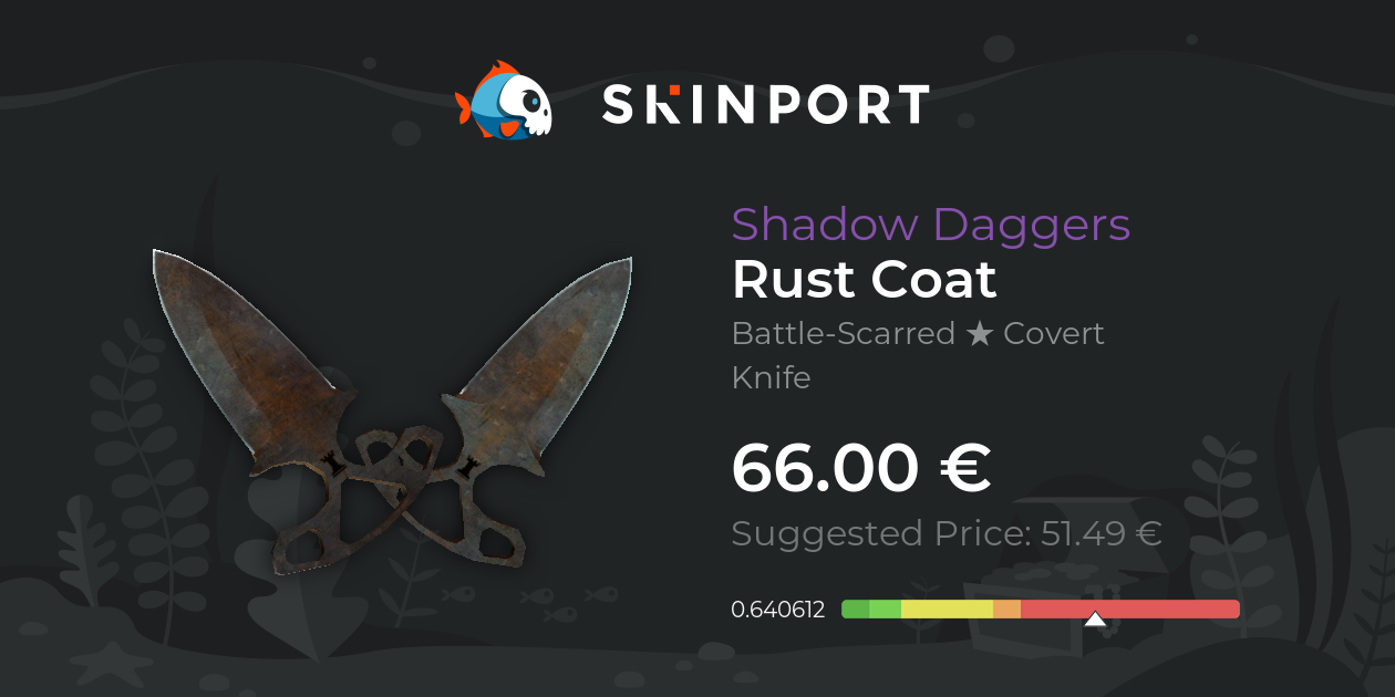Shadow Daggers | Rust Coat (Battle-Scarred) - Counter-Strike 2 - Skinport