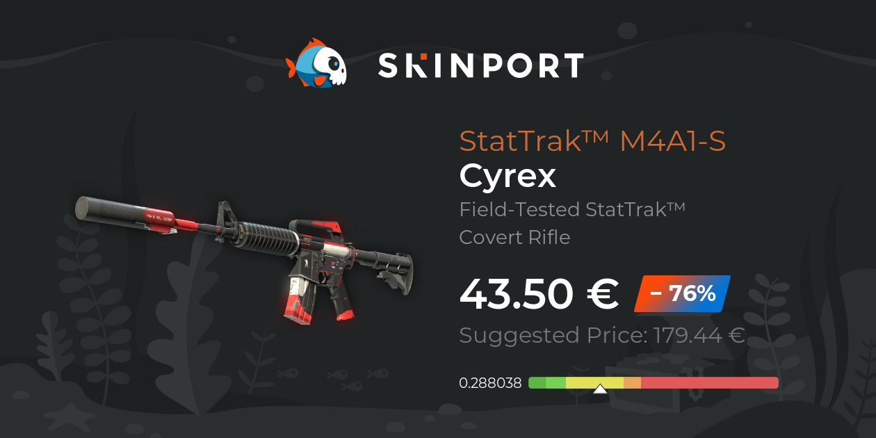 StatTrak™ M4A1-S | Cyrex (Field-Tested) - Counter-Strike 2 - Skinport