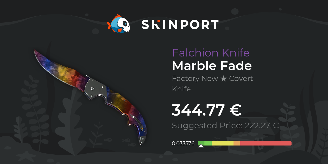 Falchion Knife | Marble Fade (Factory New) - Counter-Strike 2 - Skinport