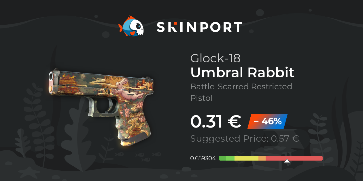 Glock-18 | Umbral Rabbit (Battle-Scarred) - Counter-Strike 2 - Skinport