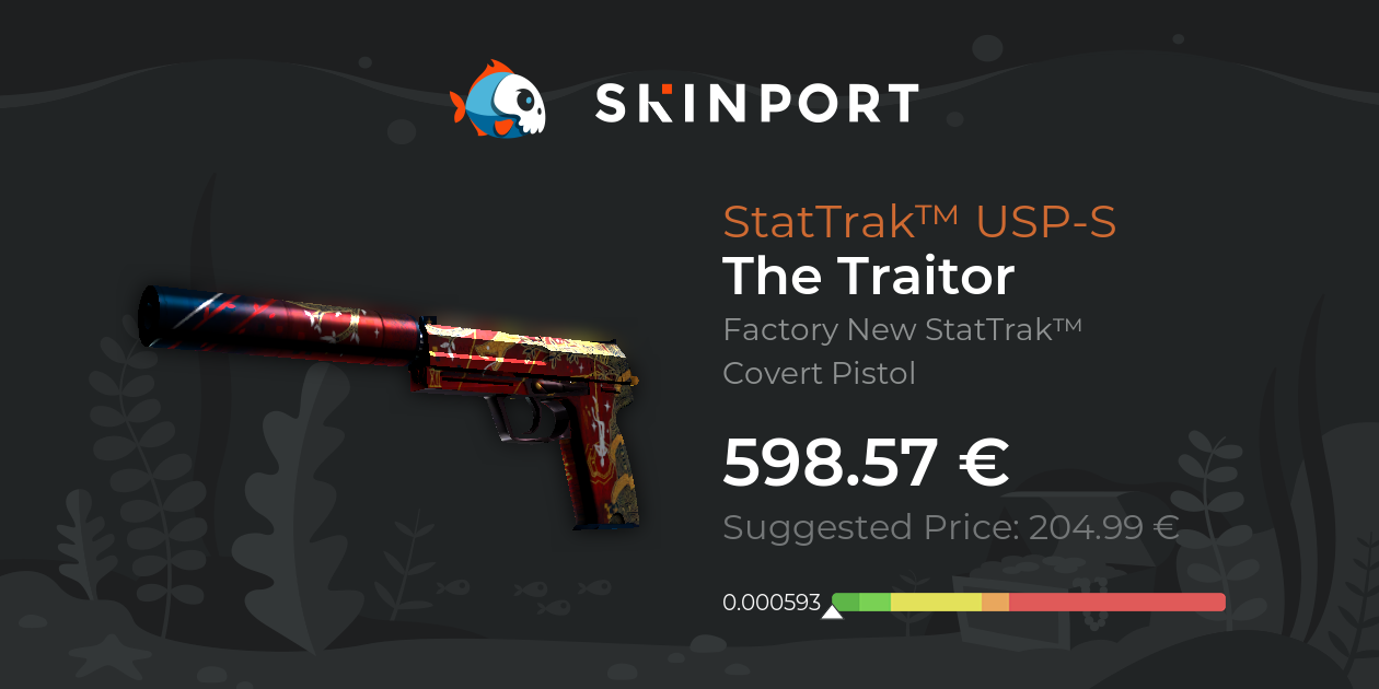 StatTrak™ USP-S | The Traitor (Factory New) - Counter-Strike 2 - Skinport