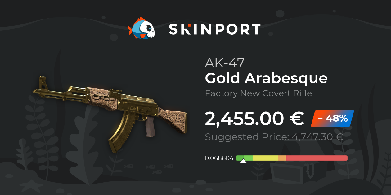 AK-47 | Gold Arabesque (Factory New) - Counter-Strike 2 - Skinport