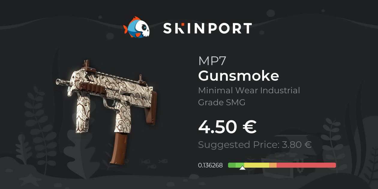 MP7 | Gunsmoke (Minimal Wear) - Counter-Strike 2 - Skinport