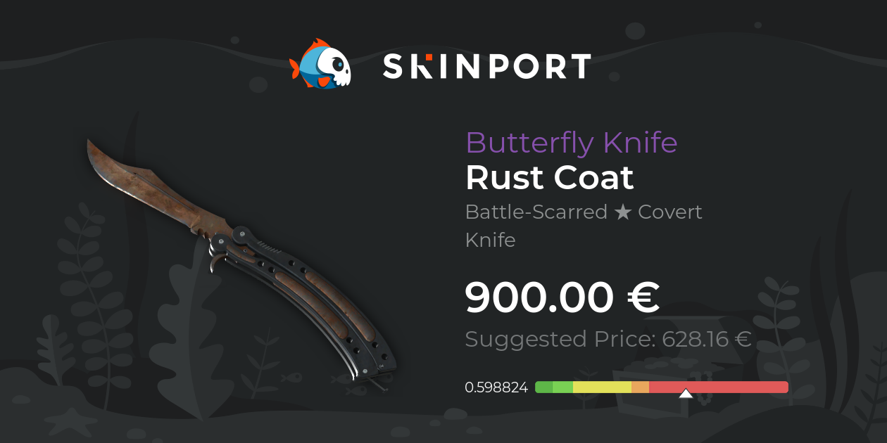 Butterfly Knife | Rust Coat (Battle-Scarred) - Counter-Strike 2 - Skinport