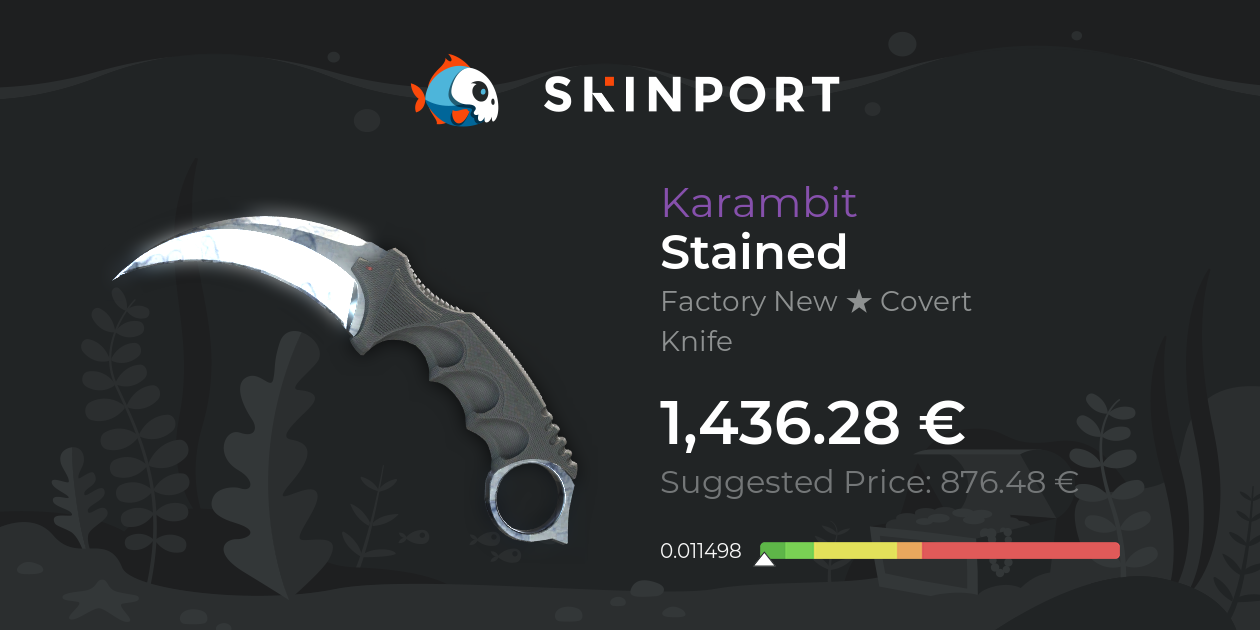 Karambit | Stained (Factory New) - Counter-Strike 2 - Skinport