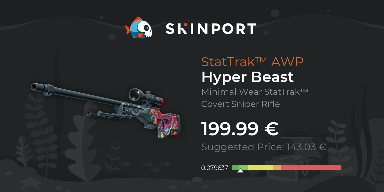 StatTrak™ AWP | Hyper Beast (Minimal Wear) - Counter-Strike 2 - Skinport