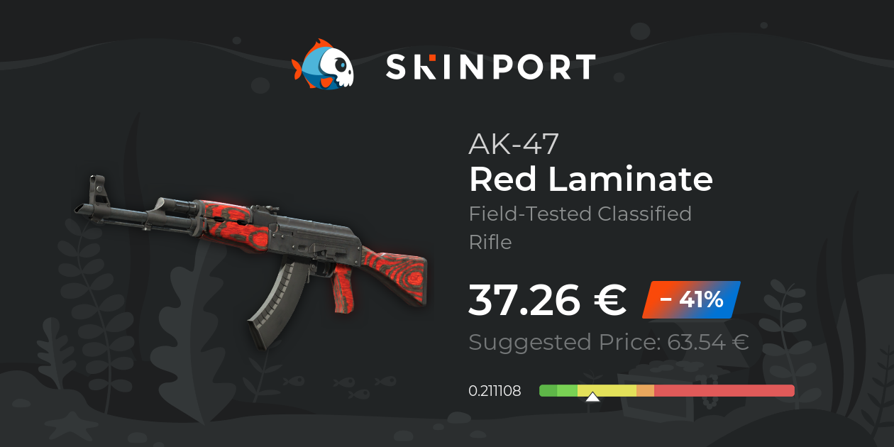 AK-47 | Red Laminate (Field-Tested) - Counter-Strike 2 - Skinport