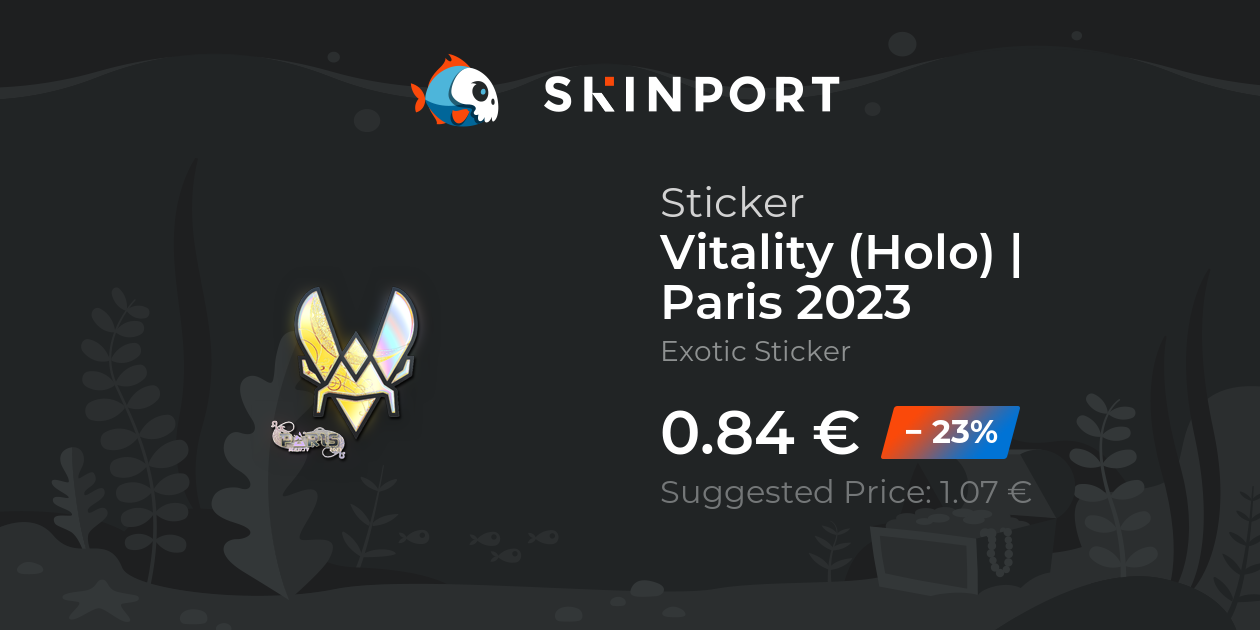 Sticker | Vitality (Holo) | Paris 2023 - Counter-Strike 2 - Skinport