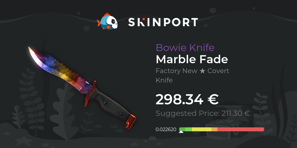 Bowie Knife | Marble Fade (Factory New) - Counter-Strike 2 - Skinport
