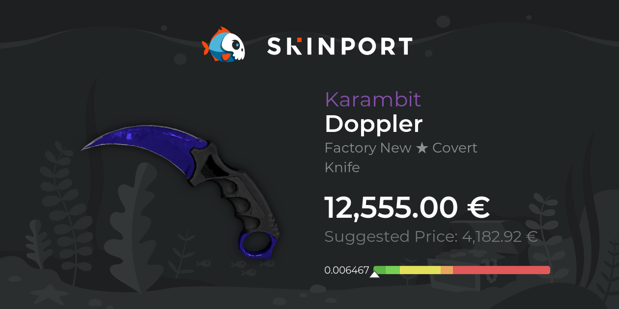 Karambit | Doppler (Factory New) - Counter-Strike 2 - Skinport