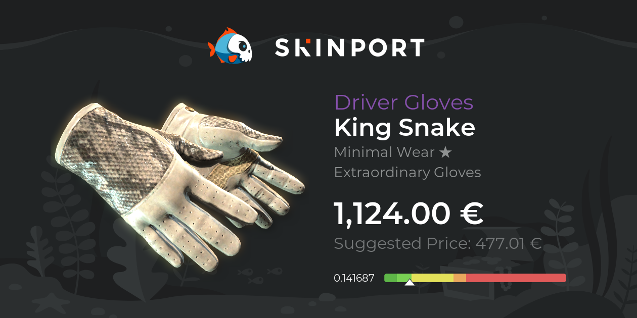 Driver Gloves | King Snake (Minimal Wear) - Counter-Strike 2 - Skinport