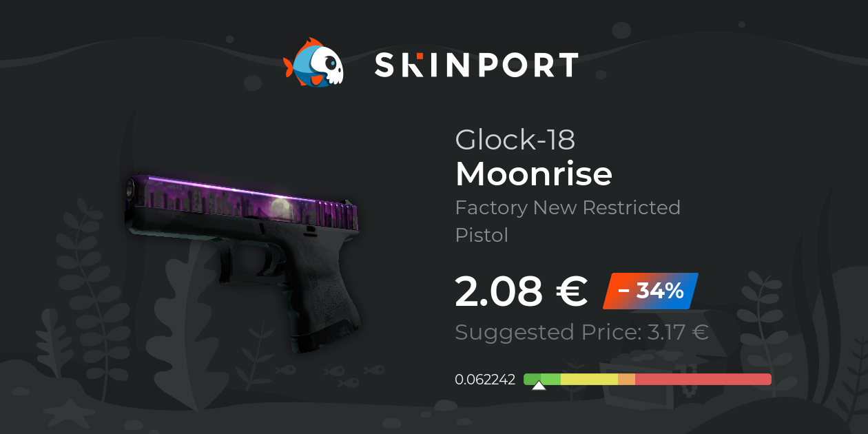 Glock-18 | Moonrise (Factory New) - CS2 - Skinport