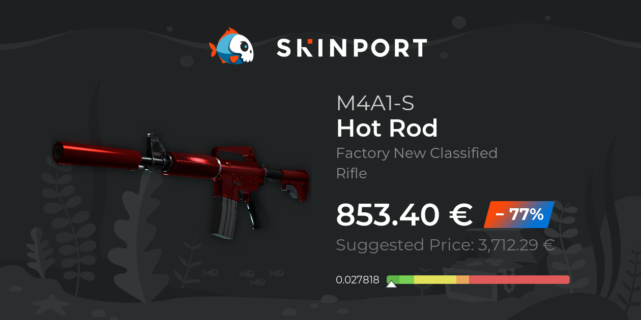 M4A1-S | Hot Rod (Gloednieuw) - CS2 - Skinport