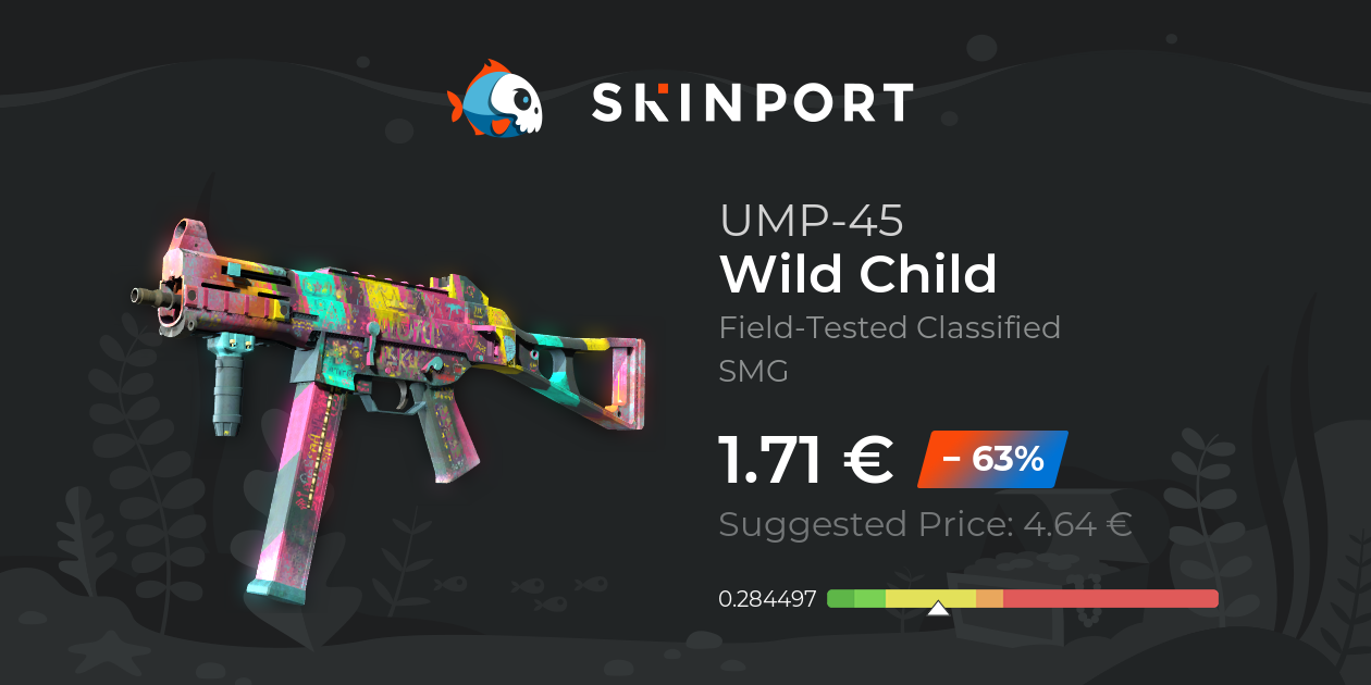 UMP-45 | Wild Child (Field-Tested) - Counter-Strike 2 - Skinport