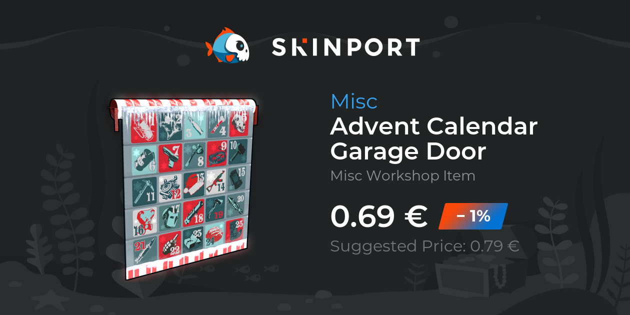 Advent Calendar Garage Door - Rust - Skinport