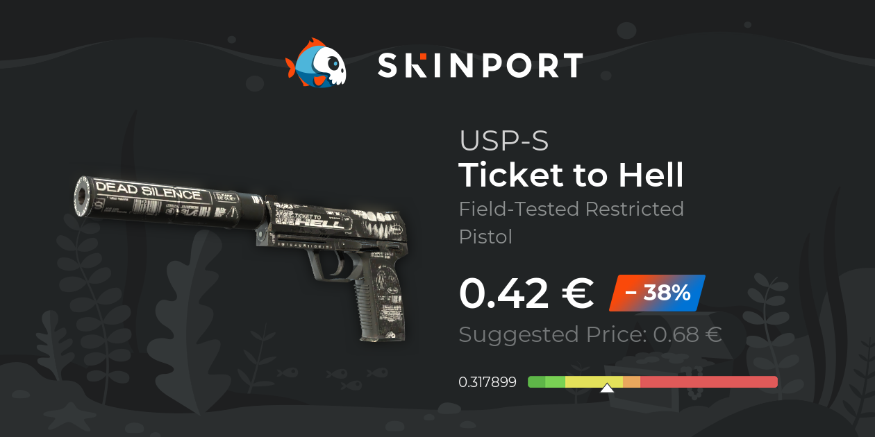 USP-S | Ticket to Hell (Field-Tested) - Counter-Strike 2 - Skinport