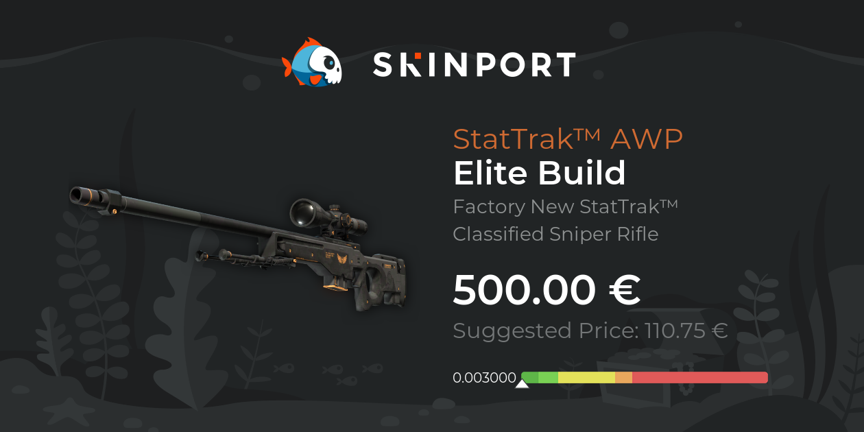 StatTrak™ AWP | Elite Build (Factory New) - Counter-Strike 2 - Skinport