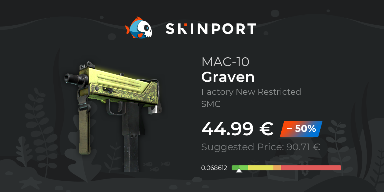 MAC-10 | Graven (Factory New) - Counter-Strike 2 - Skinport