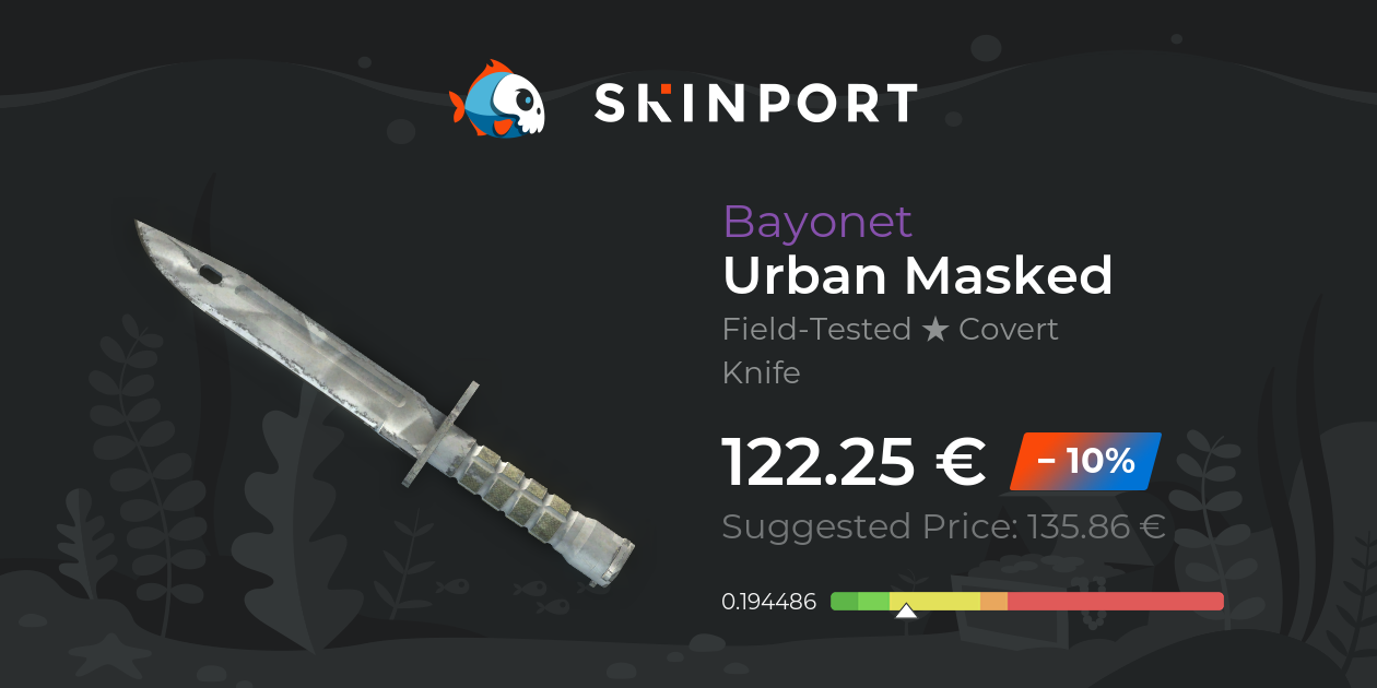 Bayonet | Urban Masked (Field-Tested) - Counter-Strike 2 - Skinport