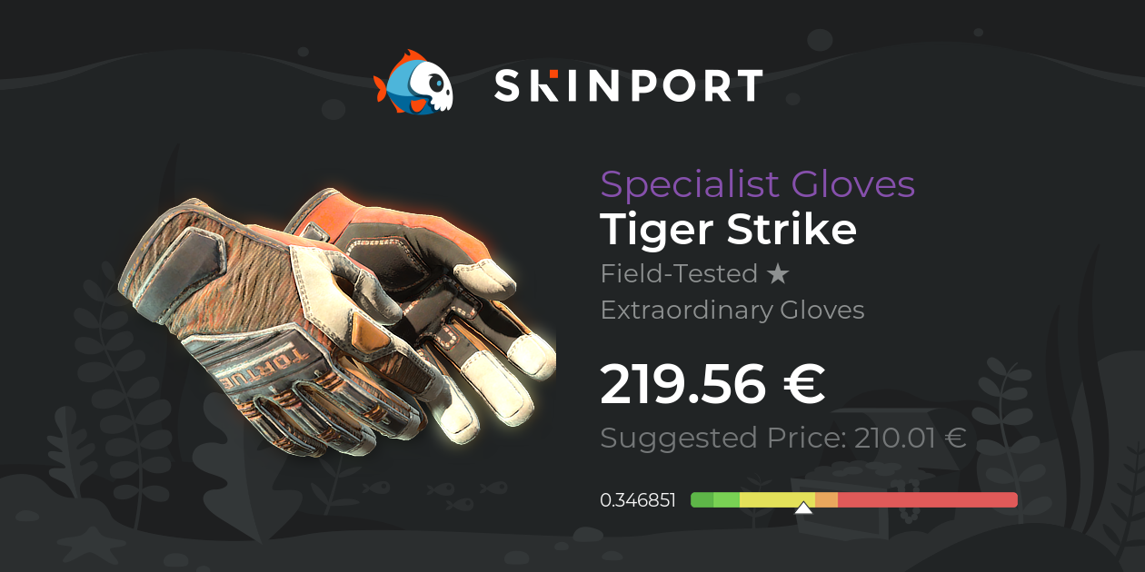 Specialist Gloves | Tiger Strike (Field-Tested) - Counter-Strike 2 ...