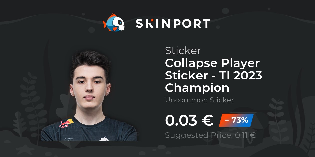 Collapse Player Sticker - TI 2023 Champion - Dota 2 - Skinport