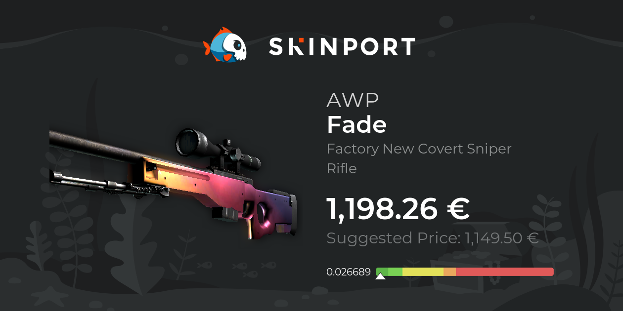 AWP | Fade (Factory New) - CS2 - Skinport