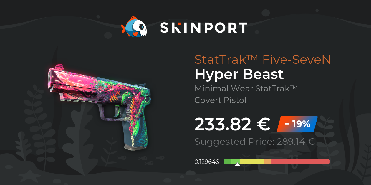 StatTrak™ Five-SeveN | Hyper Beast (Minimal Wear) - Counter-Strike 2 ...
