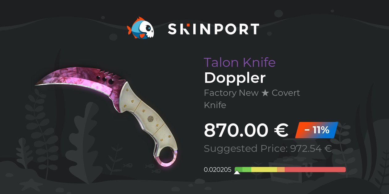 Talon Knife | Doppler (Factory New) - Counter-Strike 2 - Skinport