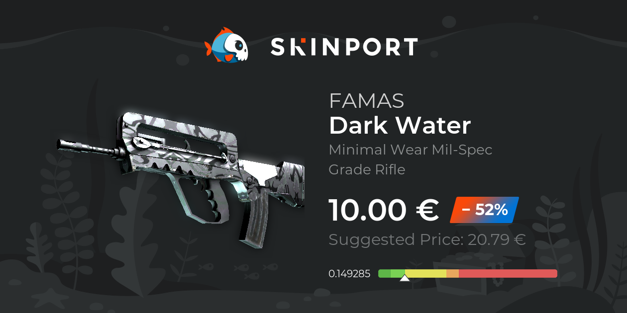 FAMAS | Dark Water (Minimal Wear) - Counter-Strike 2 - Skinport