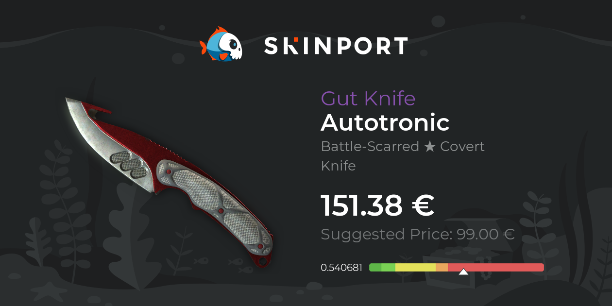 Gut Knife | Autotronic (Battle-Scarred) - Counter-Strike 2 - Skinport
