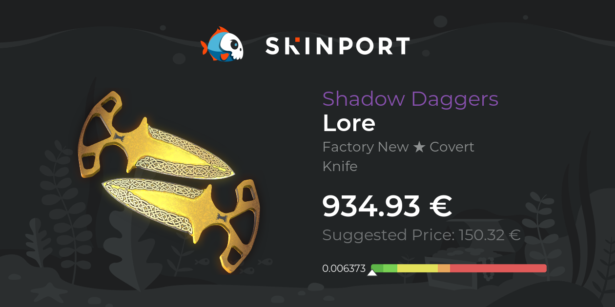 Shadow Daggers | Lore (Factory New) - Counter-Strike 2 - Skinport