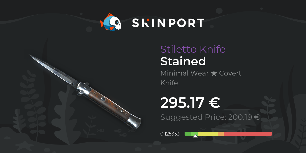 Stiletto Knife | Stained (Minimal Wear) - Counter-Strike 2 - Skinport