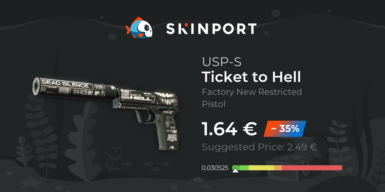 USP-S | Ticket to Hell (Factory New) - Counter-Strike 2 - Skinport